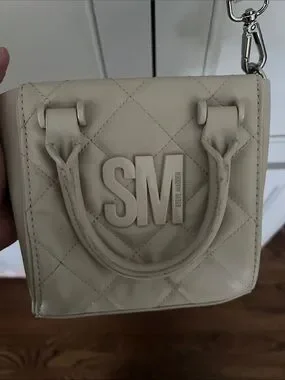 Steve Madden | Bags | Steve Madden Quilted Mini Crossbody Bag In Beige ...